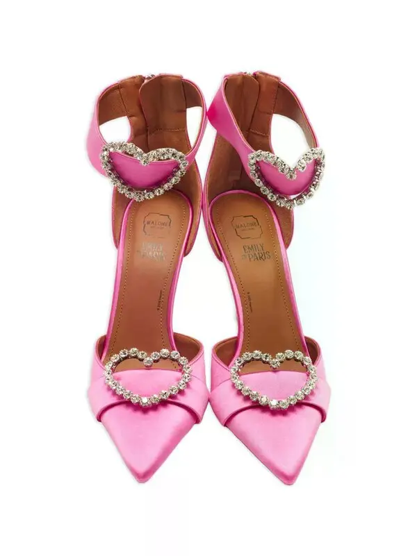 MALONE SOULIERS Camille Heart-buckle Pumps
