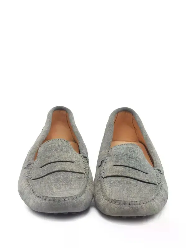 TOD'S Gommino Suede Loafers - Grey