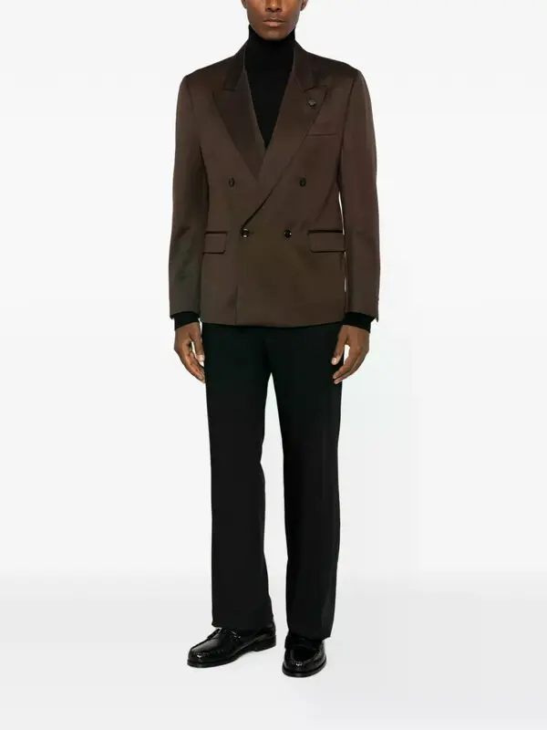 LARDINI Double-breasted Peak-lapel Jacket