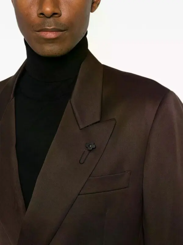 LARDINI Double-breasted Peak-lapel Jacket