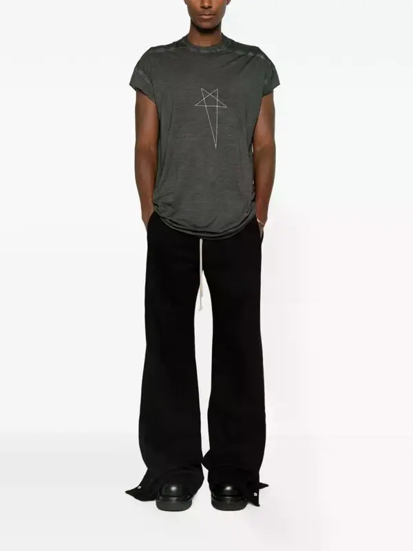 Rick Owens Wide Pusher Press-stud Track Pants