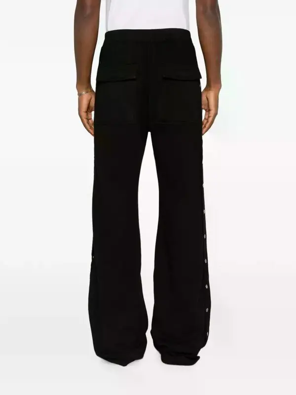 Rick Owens Wide Pusher Press-stud Track Pants