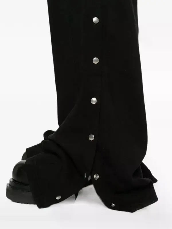 Rick Owens Wide Pusher Press-stud Track Pants