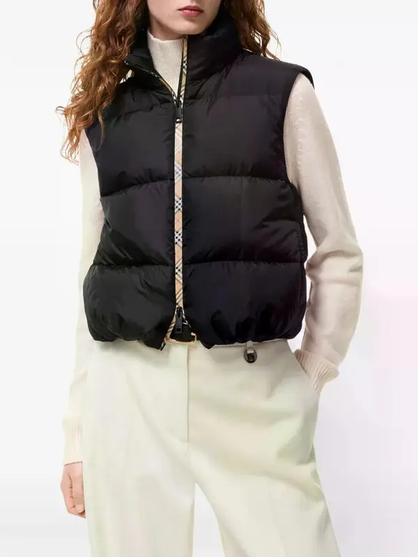 Burberry Padded Check Detail Jacket