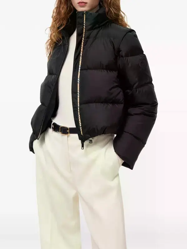 Burberry Padded Check Detail Jacket
