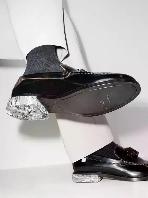 Off-White Tassel Marbled Sole Loafers
