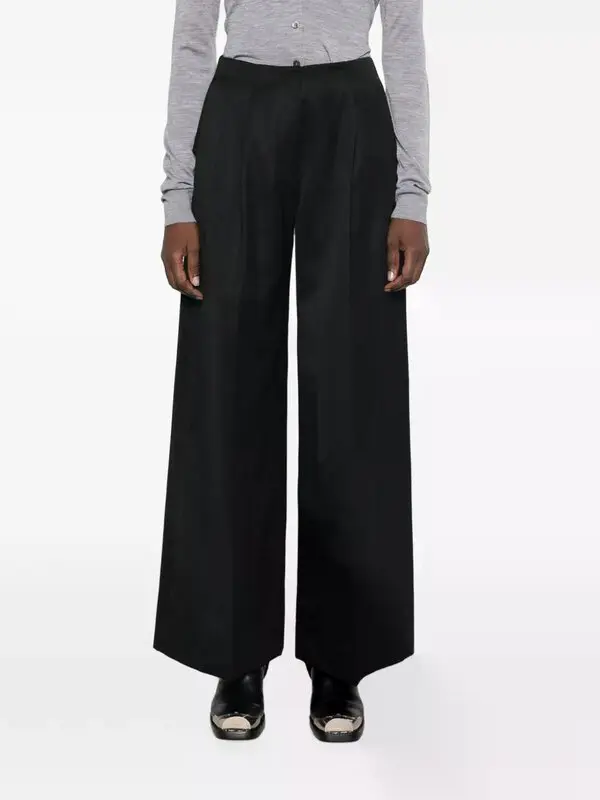 Simone Rocha Bow Detail Wide Leg Trousers