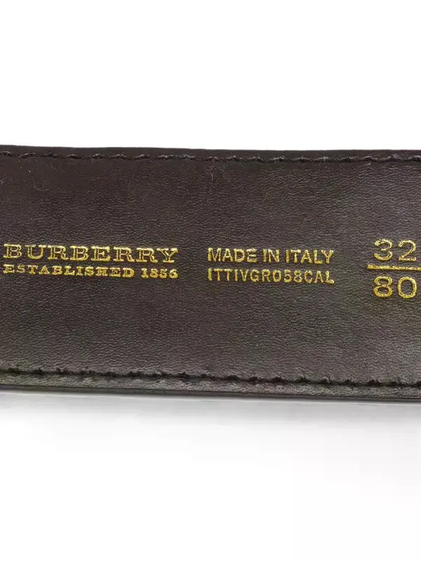 Burberry Haymarket Check Buckle Belt