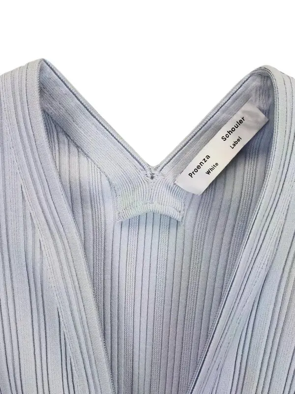 Proenza Schouler White Label Rib-knit Zip-up Sweater
