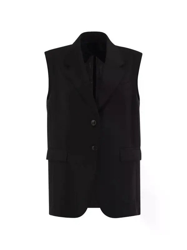 Max Mara Sleeveless Wool Jacket