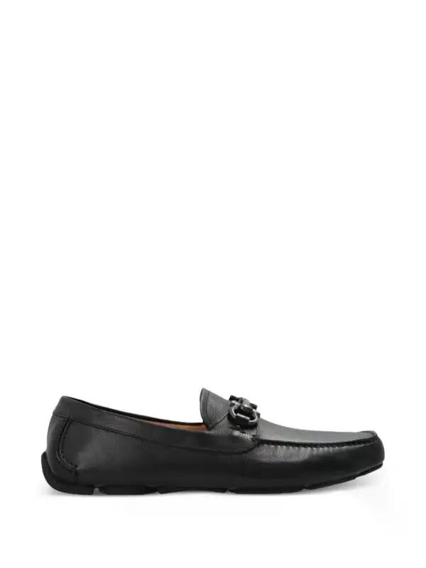 FERRAGAMO Gancini Ornament Driver Loafers