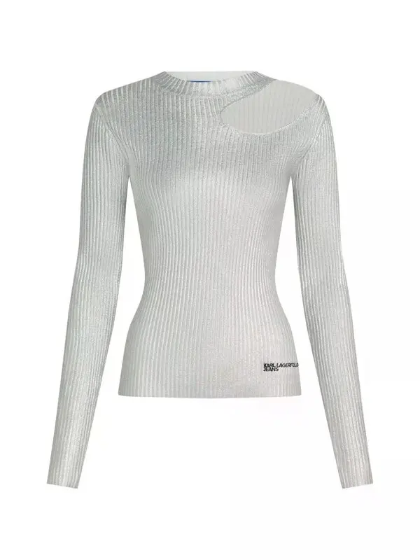 Karl Lagerfeld Coated Knit Sweater