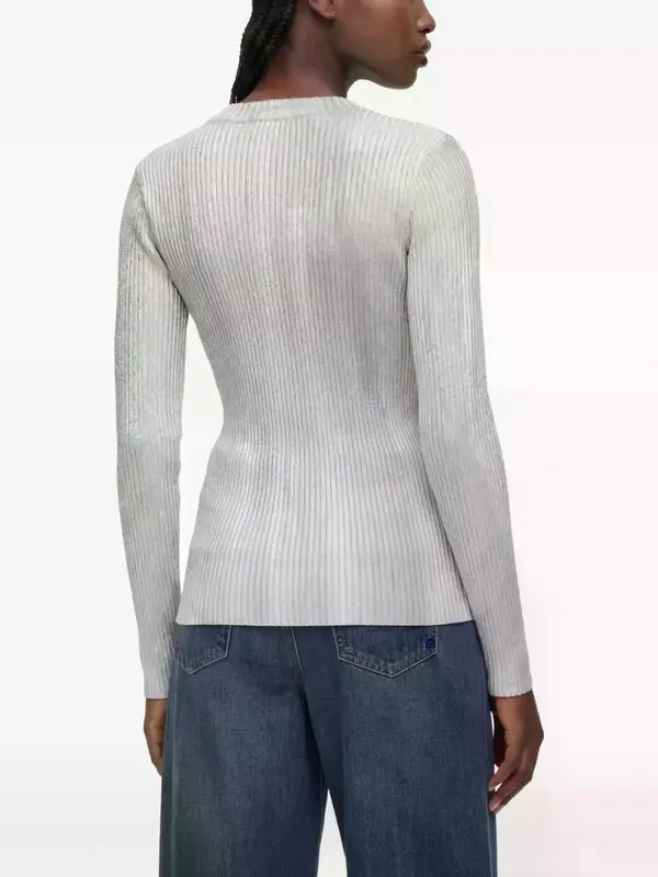 Karl Lagerfeld Coated Knit Sweater