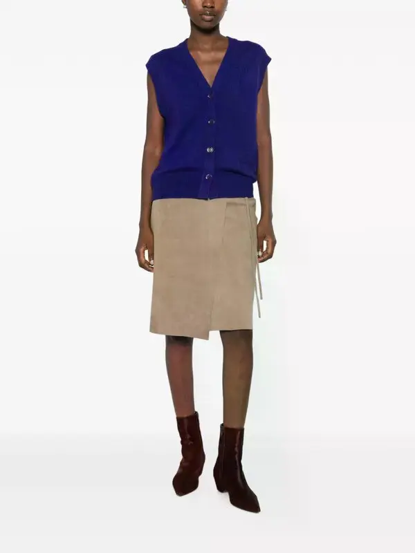 Eric Bompard Sleeveless V-neck Cardigan