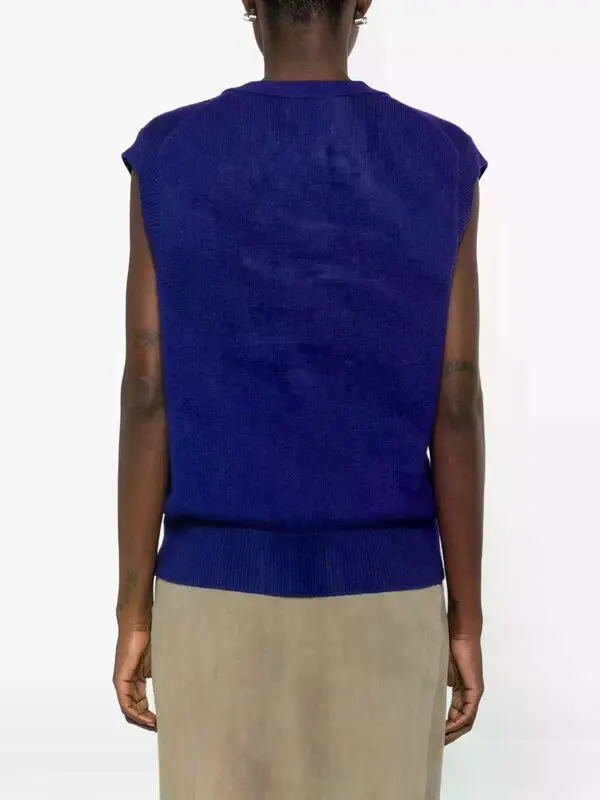 Eric Bompard Sleeveless V-neck Cardigan