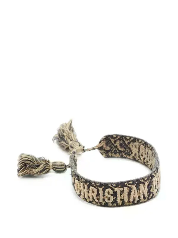 Dior J'adior Woven Bracelet With Tassel Details