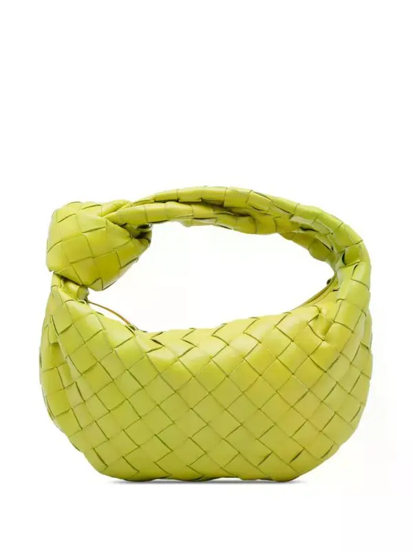 Bottega Veneta 2012-2026 Mini Nappa Intrecciato Jodie Hobo Bag - Yellow