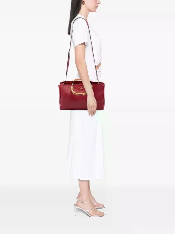 Gucci 2016-2026 Medium Calfskin Bamboo Shopper Satchel