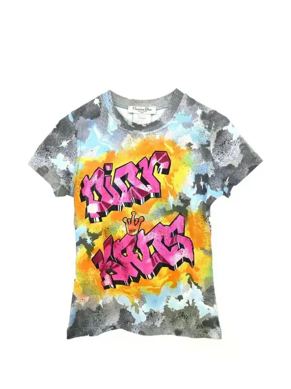 Dior 2004 Kaos Graffiti-print T-shirt