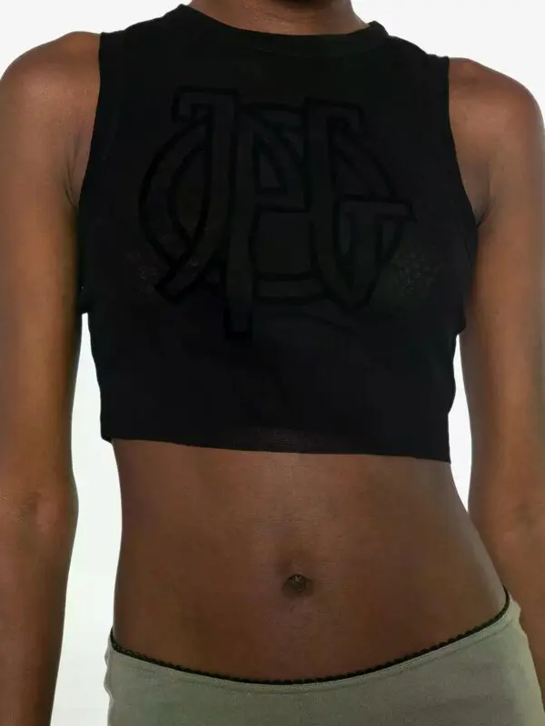 JEAN PAUL GAULTIER Logo-detail Cropped Top