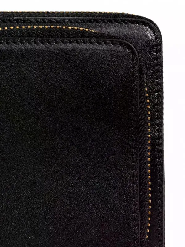 Comme Des Garçons Double-zip Bovine Leather Wallet
