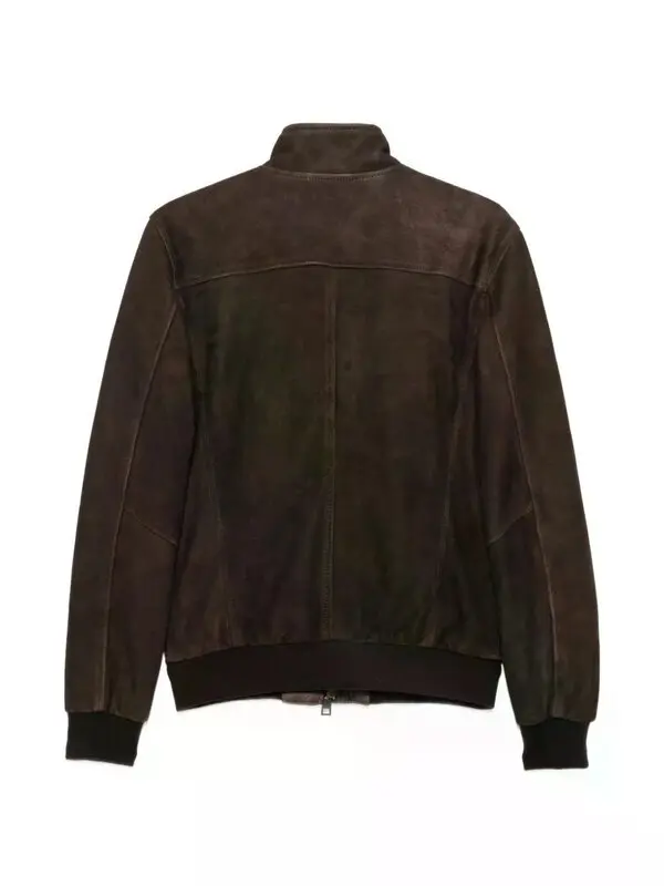 Boglioli Suede High-neck Jacket