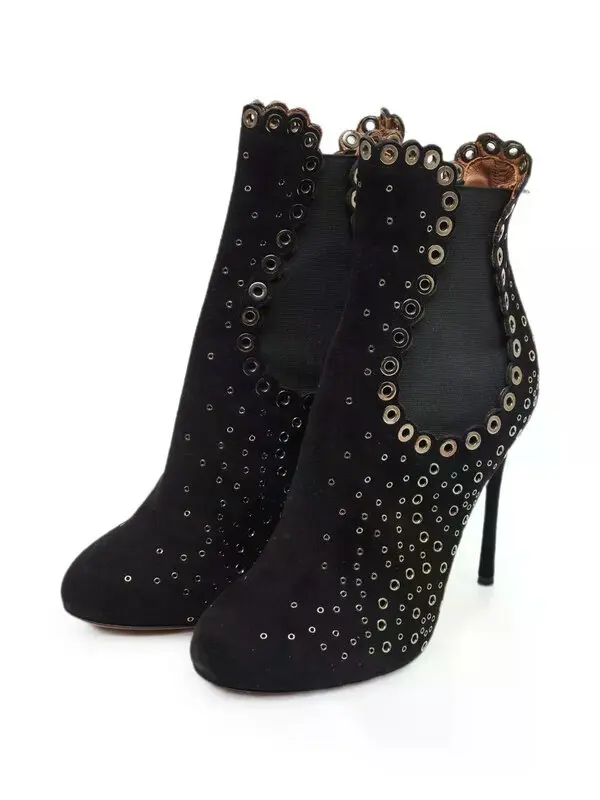 Alaïa Gomet Laser-cut Ankle Boots