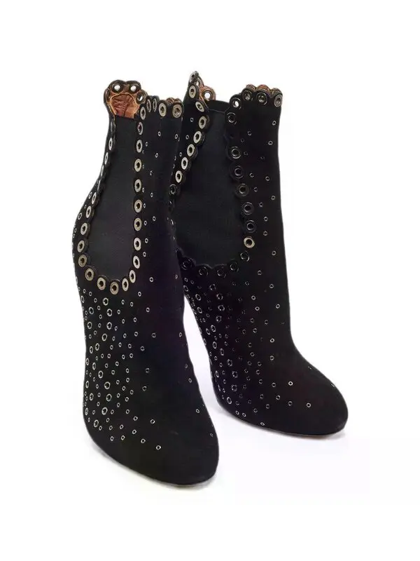 Alaïa Gomet Laser-cut Ankle Boots