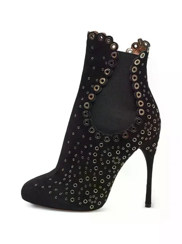 Alaïa Laser-cut Stiletto Ankle Boots