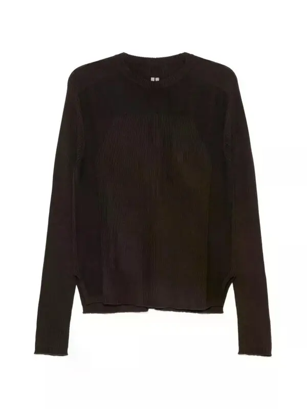 Rick Owens Ribbed Geo Panel Sweater