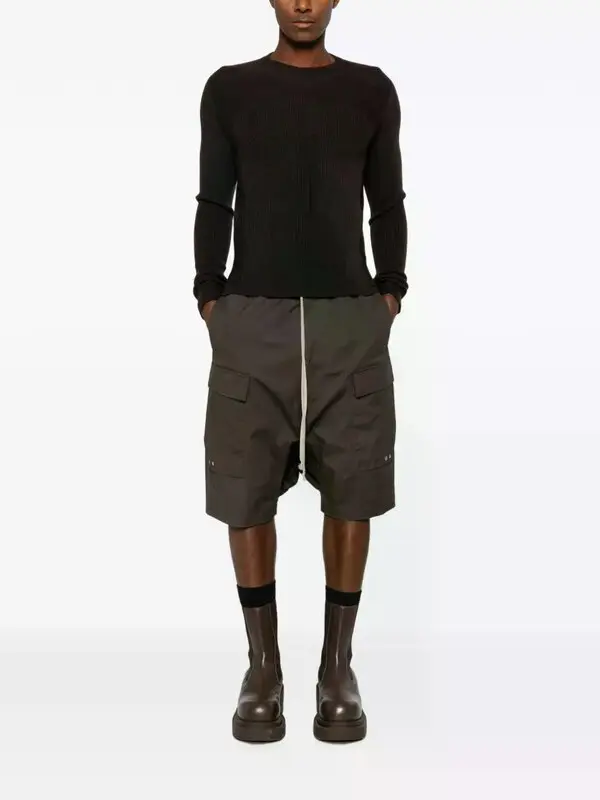 Rick Owens Ribbed Geo Panel Sweater