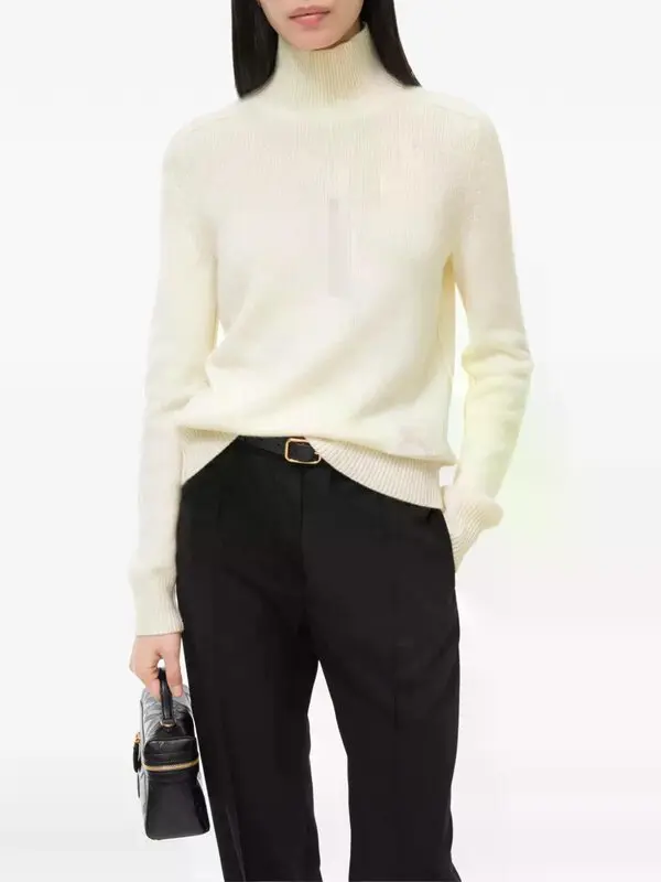 Burberry Cashmere Turtleneck Sweater - Neutrals