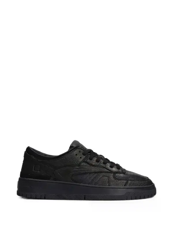 D.a.t.e. Torneo Panelled Leather Sneakers - Black
