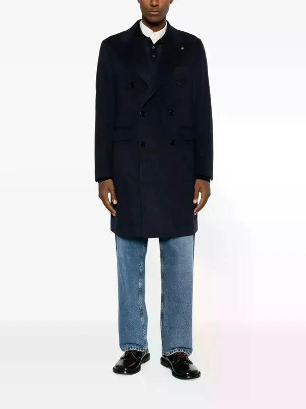 Tagliatore Double-breasted Peak-lapel Coat
