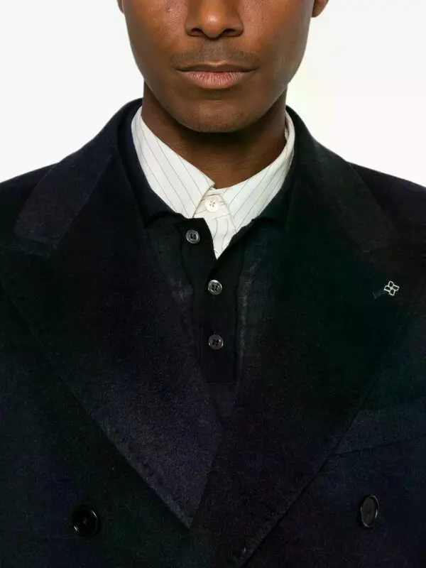 Tagliatore Double-breasted Peak-lapel Coat