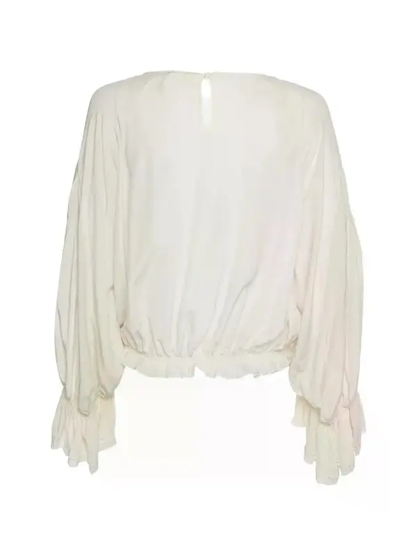 Chloé Lace-trim Ruffled Blouse
