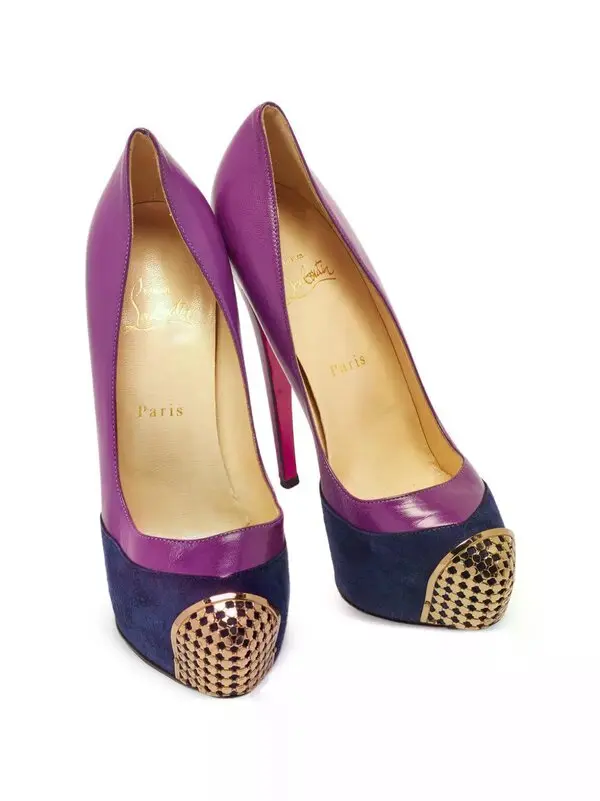 CHRISTIAN LOUBOUTIN Maggie Cap-toe Platform Pumps