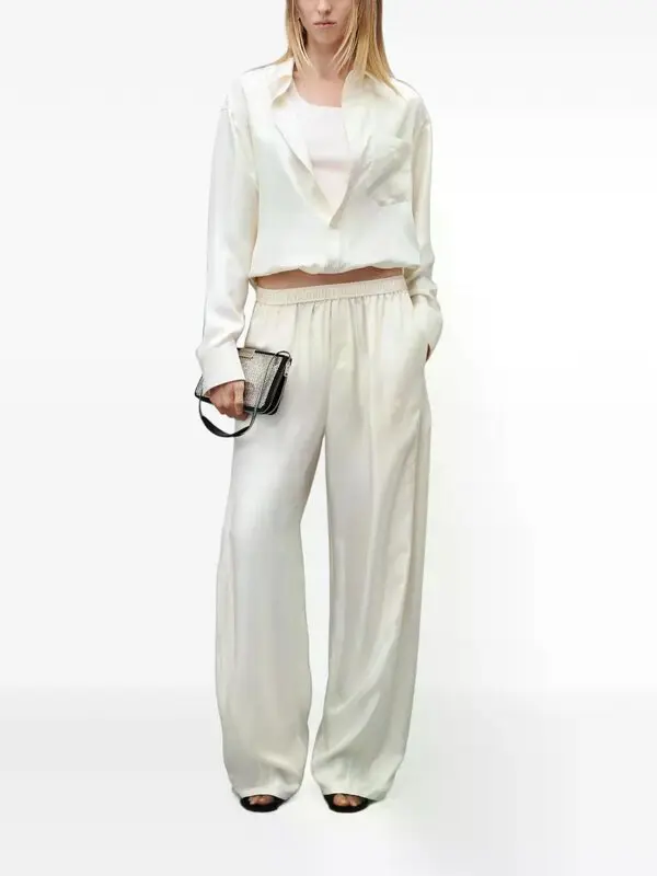 Alexander Wang Mid-rise Satin Track Pants