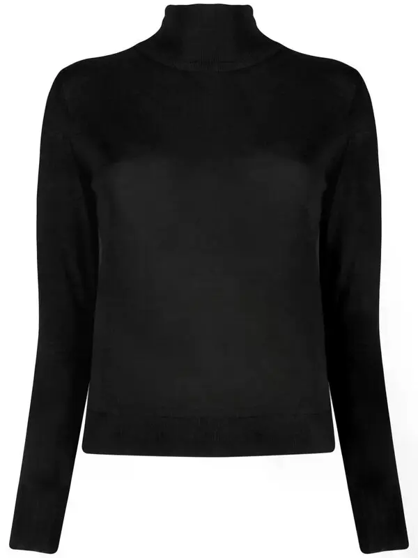 ROBERTO COLLINA Roll Neck Sweater - Black