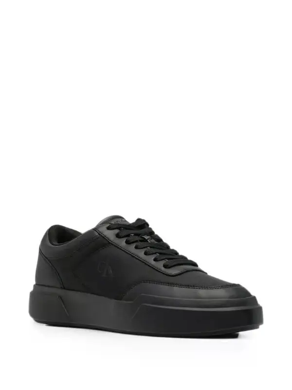 Calvin Klein Logo-print Leather Sneakers