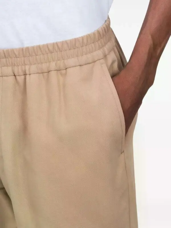 AMI Paris Elasticated-waist Wool Trousers