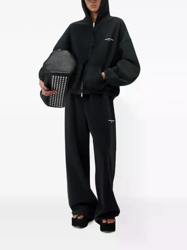 Alexander Wang Logo-print Mid-rise Oversized Sweatpants