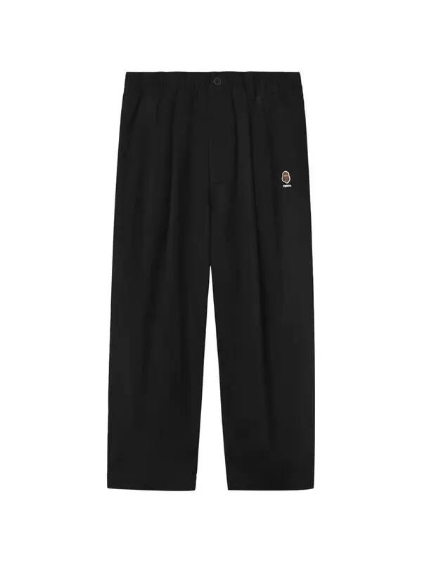 FINGERCROXX Logo-patch Pleated Trousers