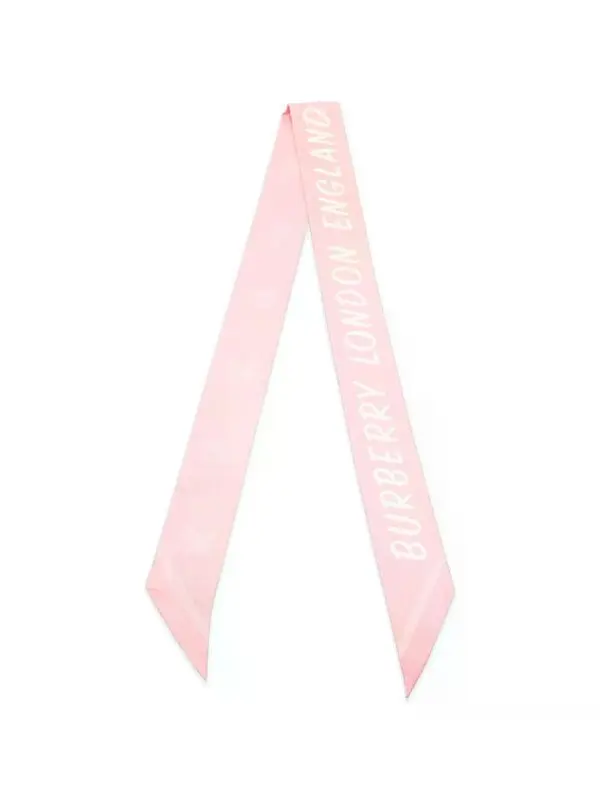 Burberry Logo-print Scarf - Pink