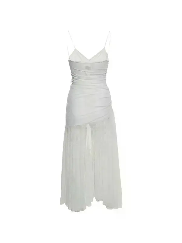 424 Adela Draped Lace Midi Dress