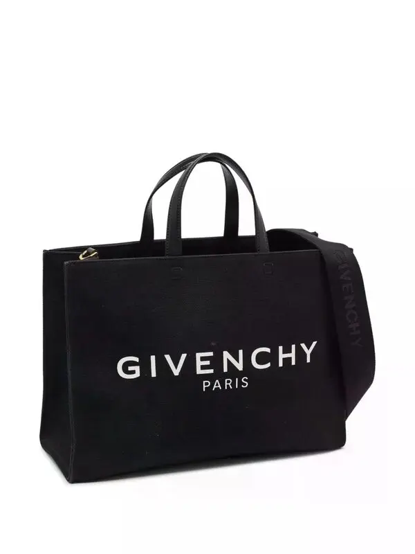 Givenchy G Tote Bag With Logo Print - Black