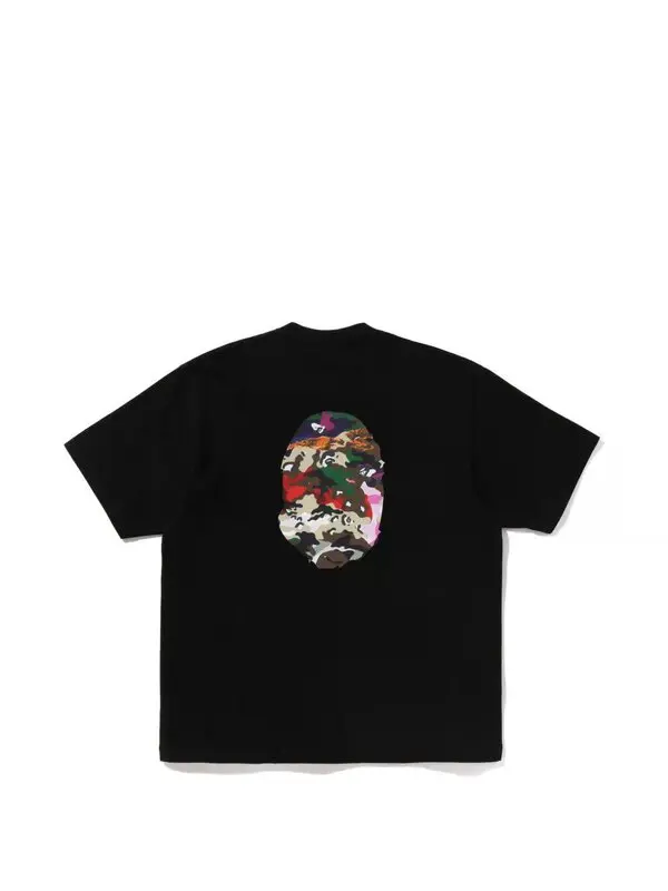 A BATHING APE Hybrid Camo Ape Head Relaxed-fit T-shirt - Black