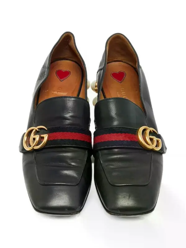 Gucci Peyton Pearl-embellished Loafers