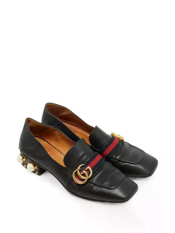 Gucci Peyton Pearl-embellished Loafers