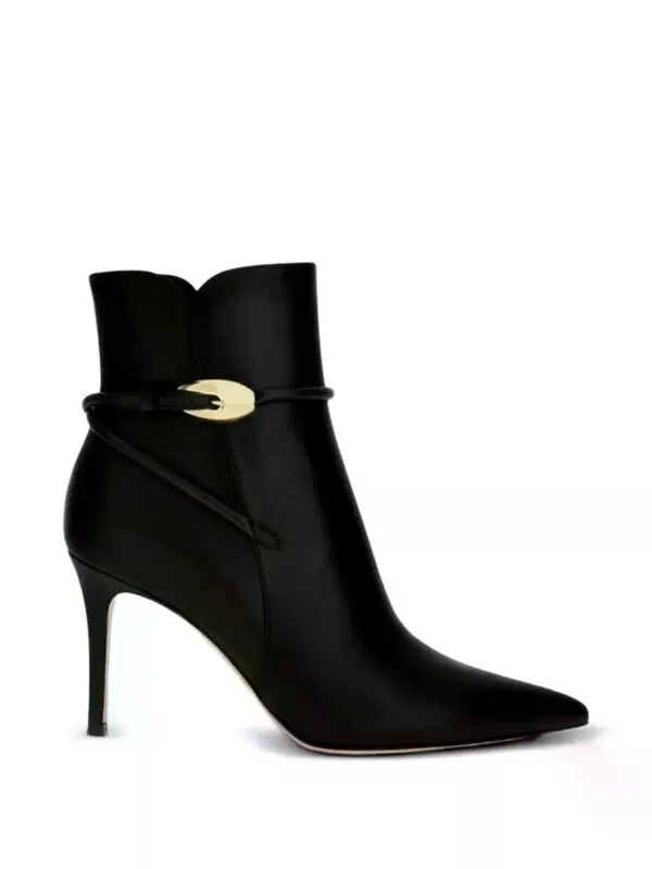 GIANVITO ROSSI Jungle Mamba Ankle Boots - Black